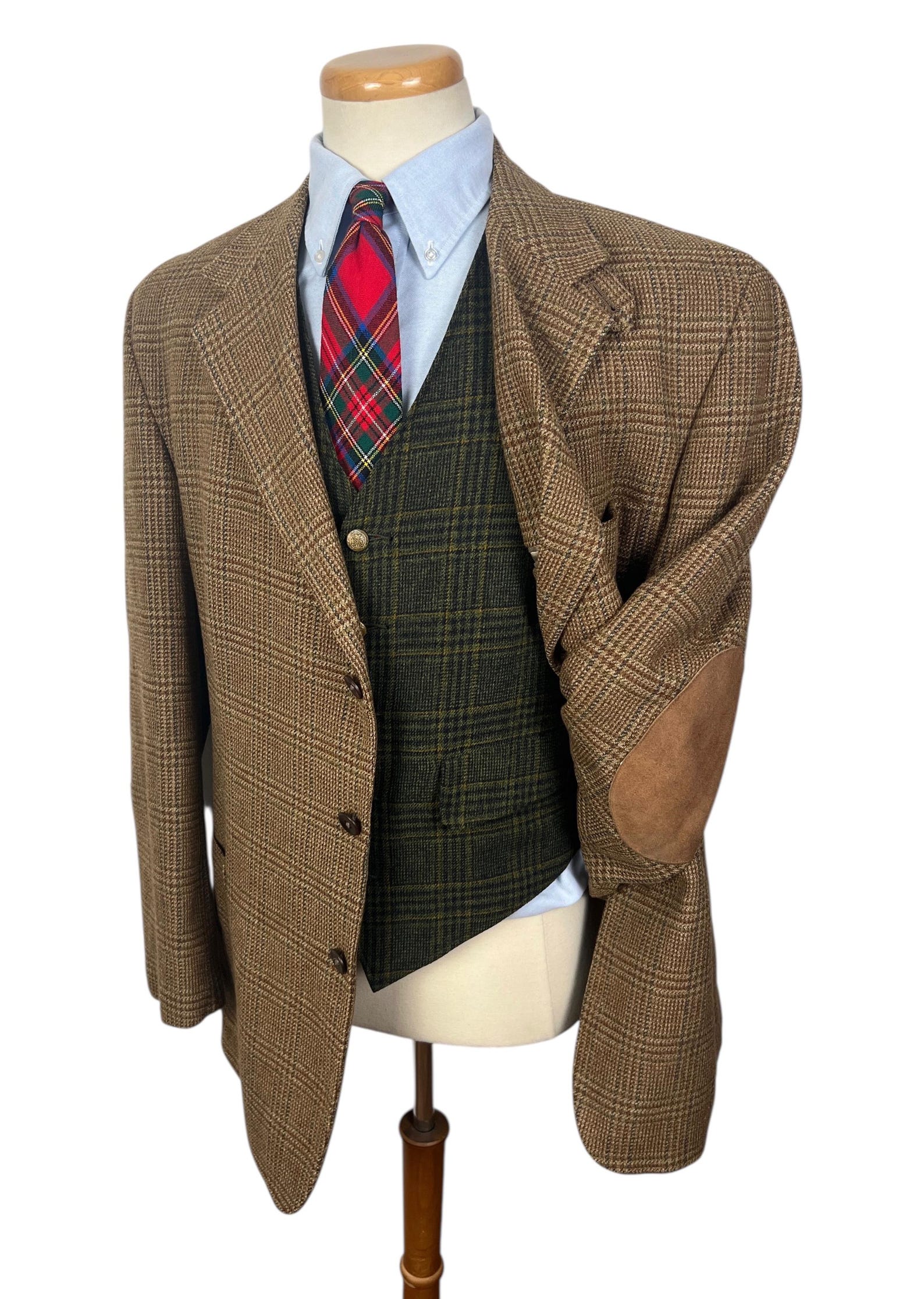 Vintage ORVIS Wool Tweed Hacking Jacket ~ 46 Long ~ Sport Coat / Blazer ...