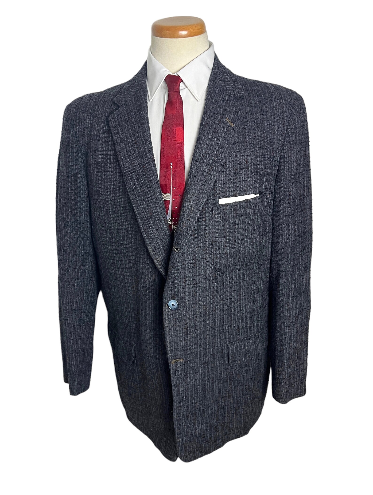 Vintage 1950s ATOMIC FLECK Wool Rockabilly Sport Coat ~ Size 44 Long ...