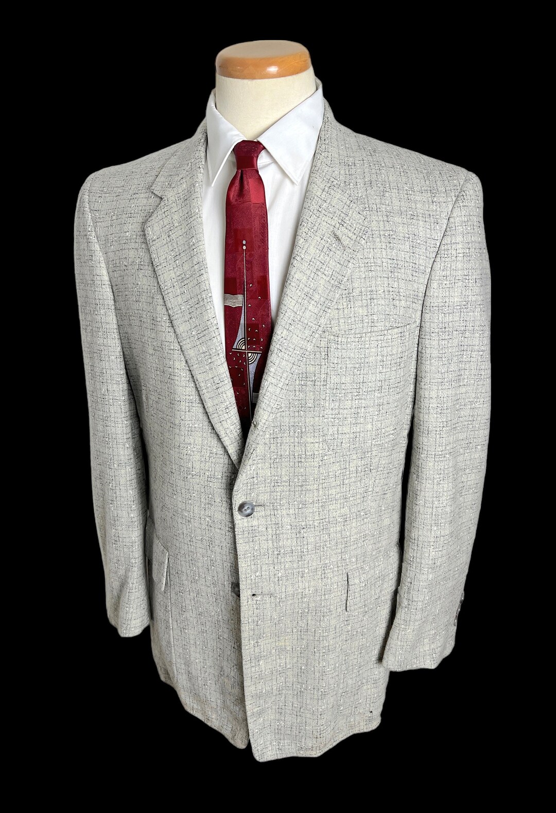 Vintage 1950s ATOMIC FLECK Wool Rockabilly Sport Coat Size - Etsy