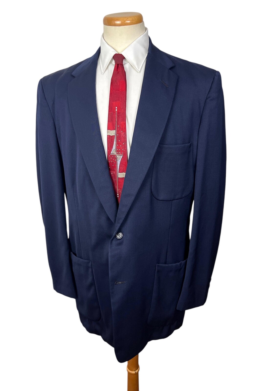Vintage 1950s CURLEE CLOTHES Wool Gabardine Sport Coat ~ 46 Extra Long ...