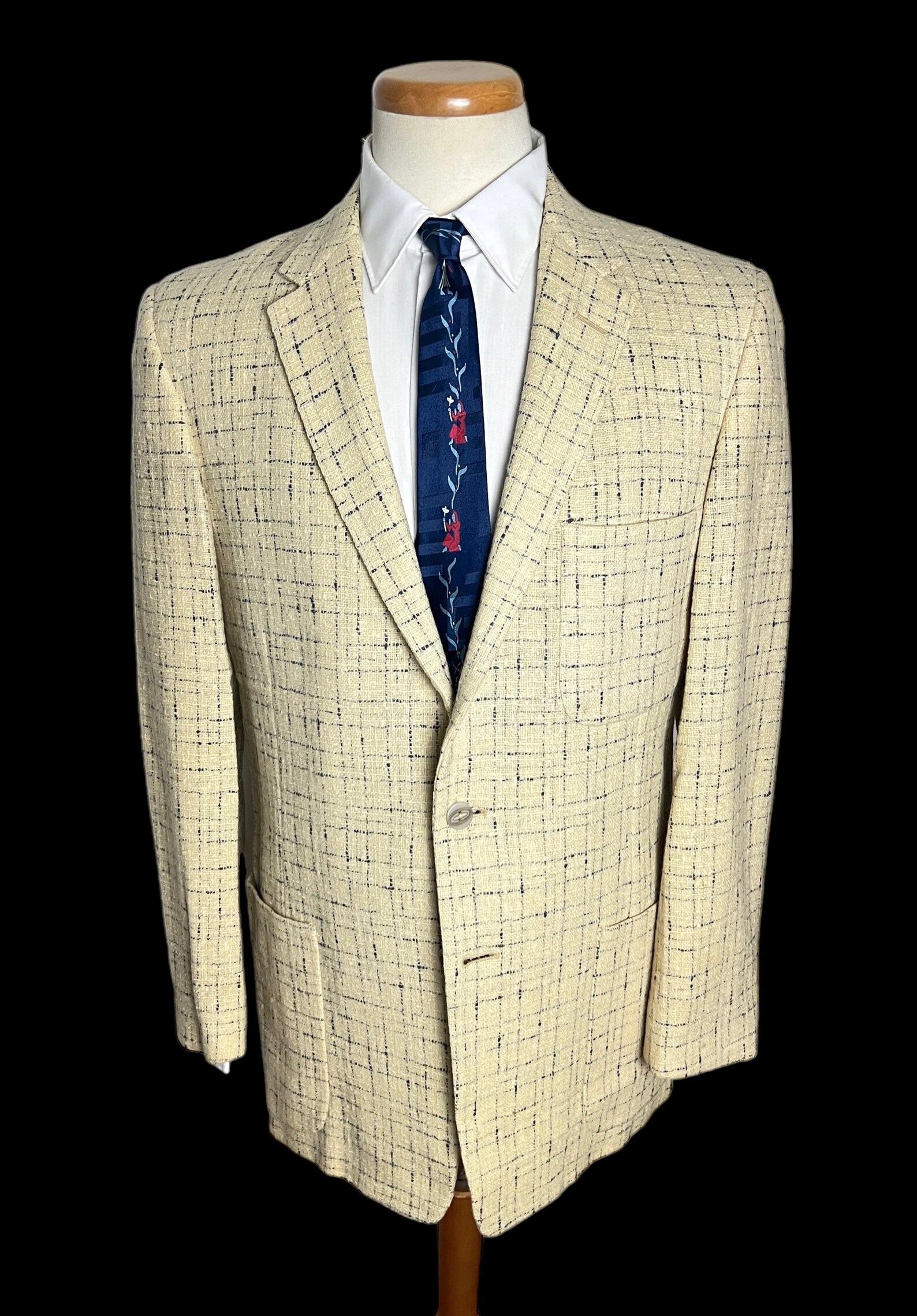 Vintage 1950s ATOMIC FLECK Wool Rockabilly Sport Coat Size 38 R Blazer ...