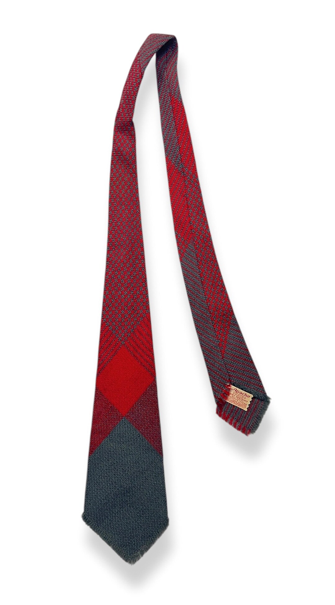 Vintage 1940s THE APACHE Original Cravat 100% Wool Tie ~ "sports Wear ...