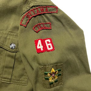 Vintage 1940s Cotton Twill Boy Scouts Button-up Shirt ~ Size M ~ 40s ...