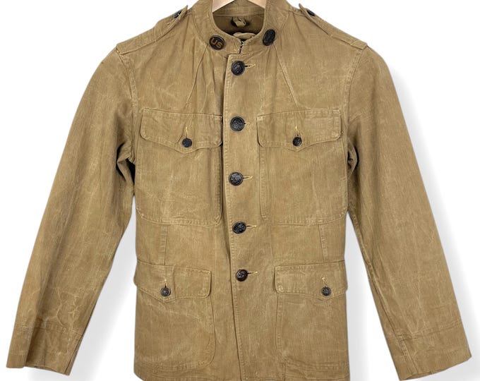 RESERVED Vintage WWI US Army M-1912 Cotton Tunic Jacket ~ Doughboy ...