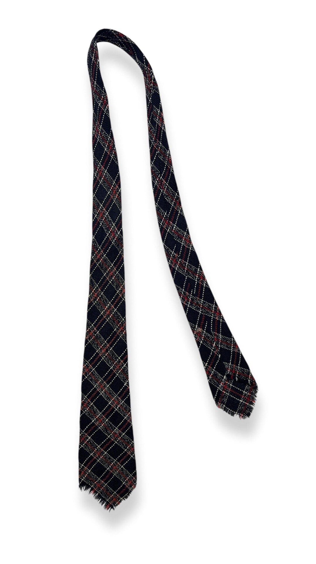 Vintage 1920s/1930s Wool TWEED Necktie ~ Plaid ~ Western / Cowboy ...