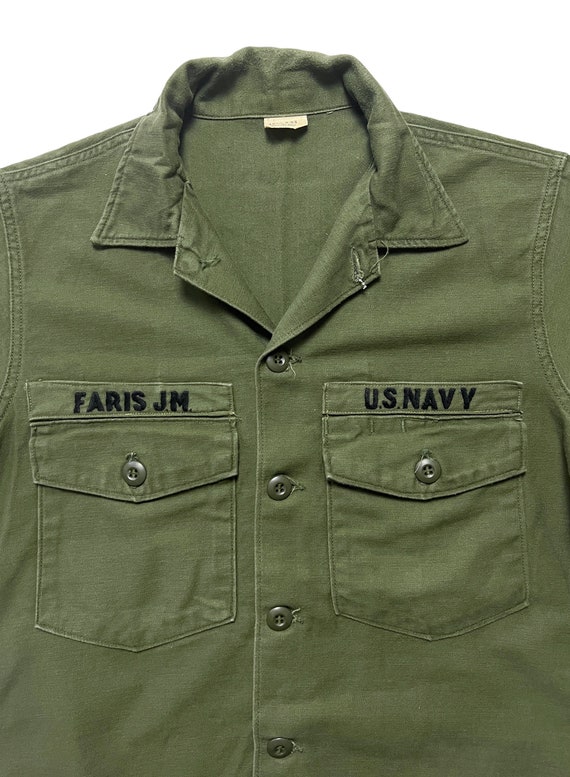 Vintage 1960s OG-107 US Navy Utility Shirt ~ size M ~… - Gem
