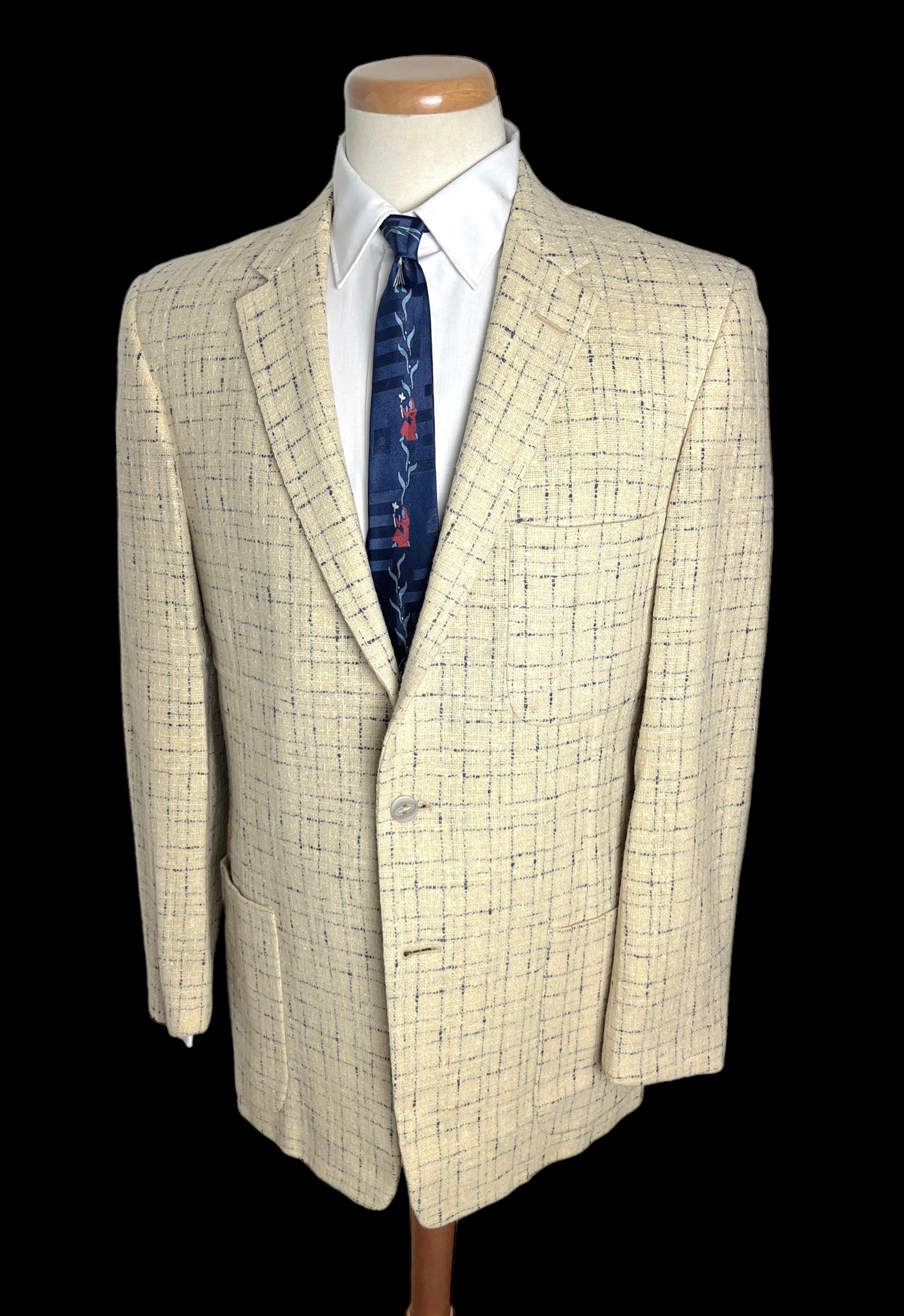 Vintage 1950s ATOMIC FLECK Wool Rockabilly Sport Coat Size 38 R Blazer ...