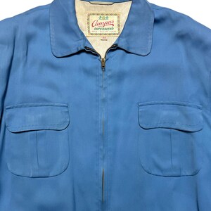 Vintage 1950s CAMPUS Rayon Gabardine Ricky Jacket ~ Size 42 ...