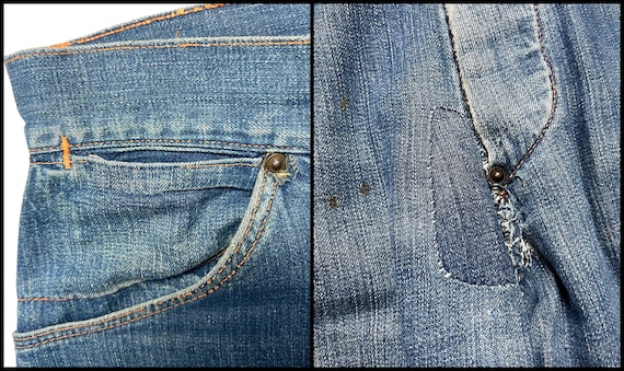 Vintage 1940s TUFFIES Out of the West Jeans ~ 32.5 x … - Gem