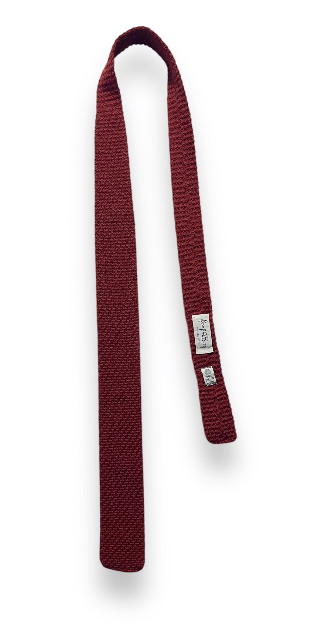 Vintage 1970s/1980s JOSEF A BORG of Princeton Wool Knit Necktie Square ...