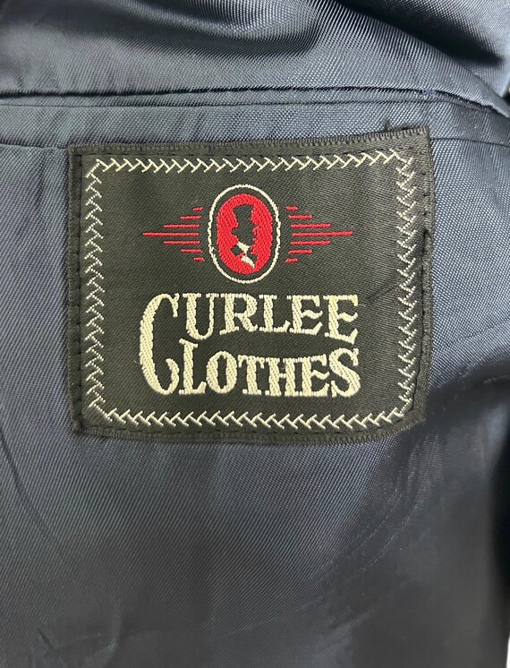 Vintage 1950s CURLEE CLOTHES Wool Gabardine Sport Coa… - Gem