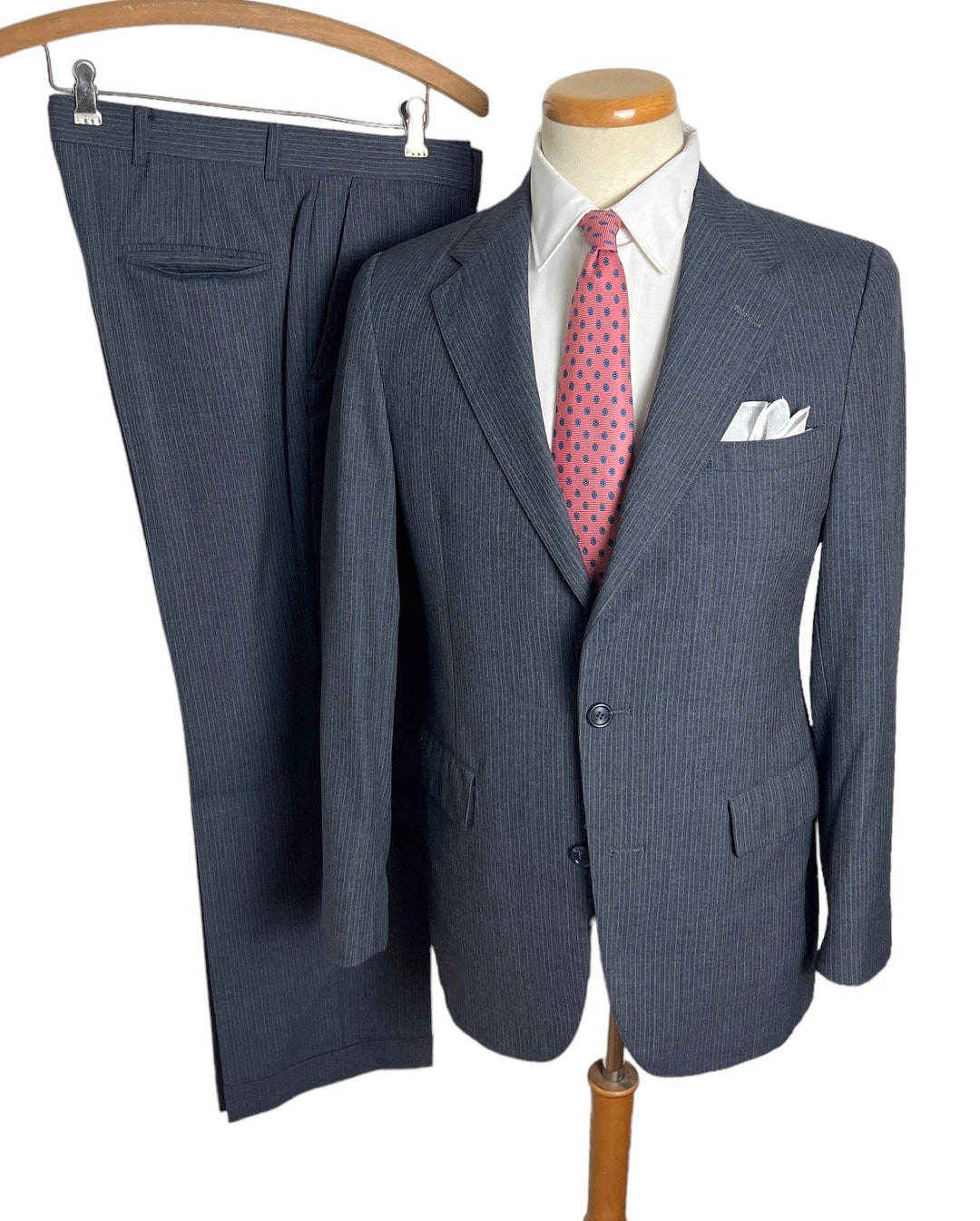 Vintage BROOKS BROTHERS brooksgate Wool 2pc Suit Size 36 R Jacket ...