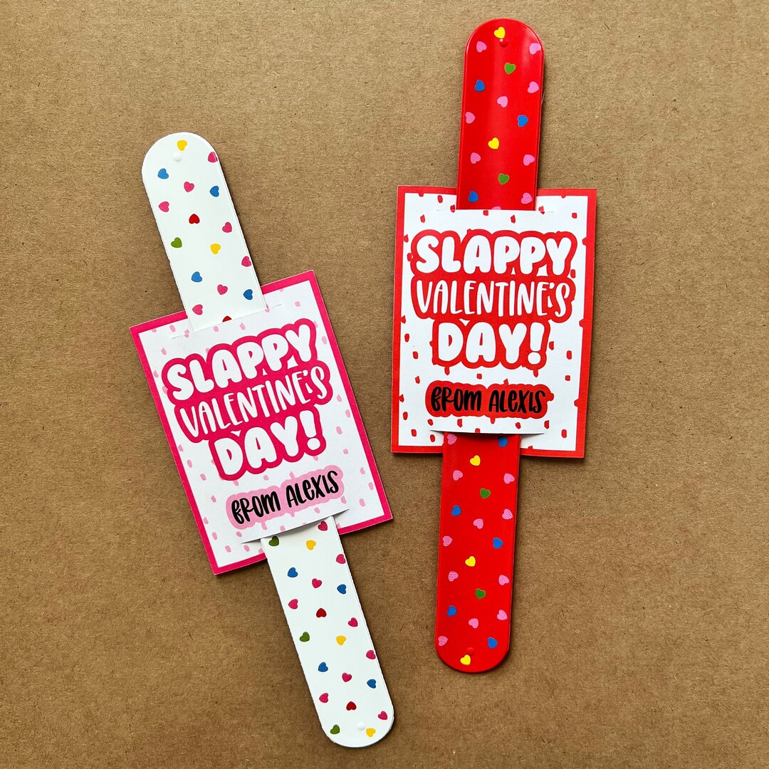 Slappy Valentines Day Slap Bracelets - Etsy
