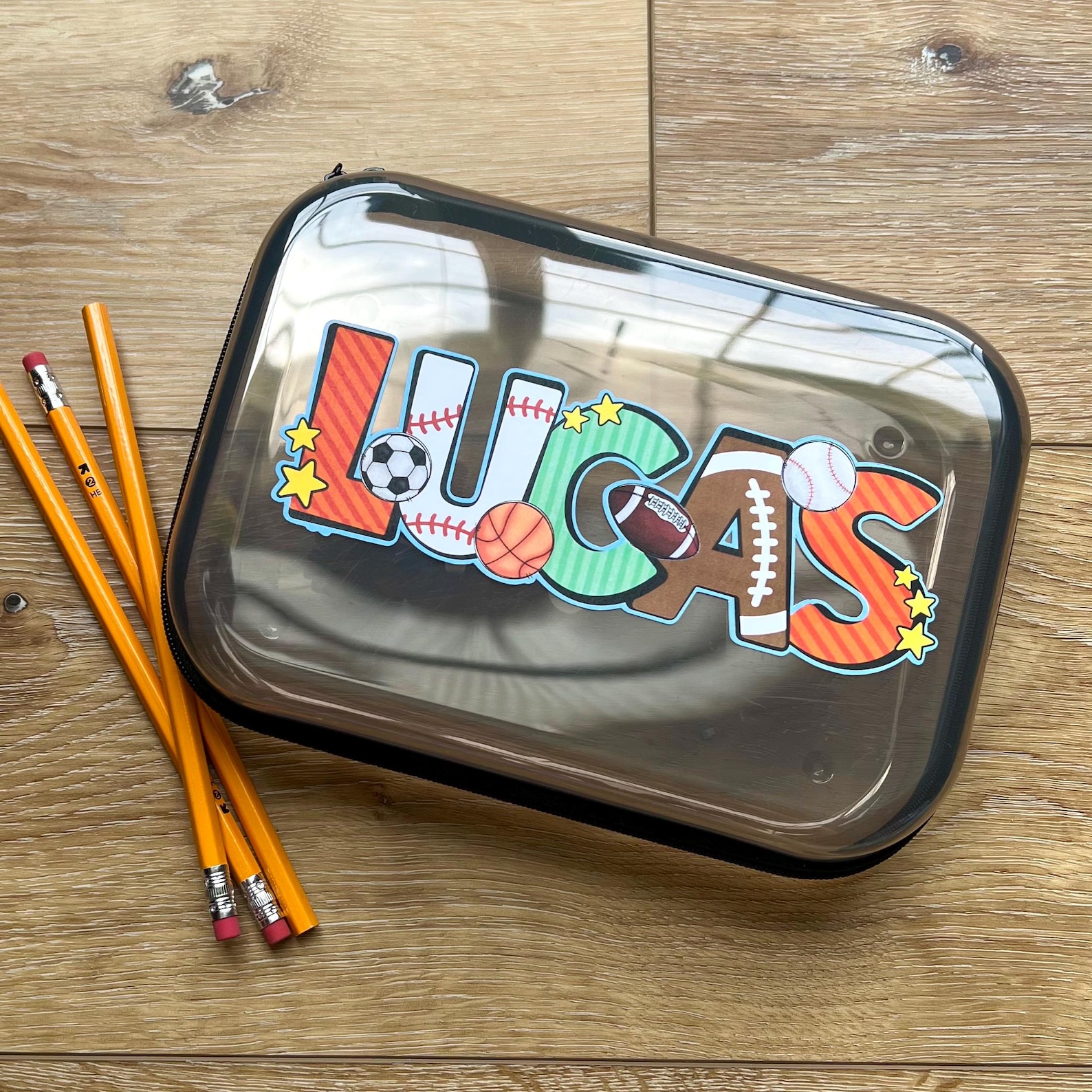 Personalized Sports Pencil Case - Etsy