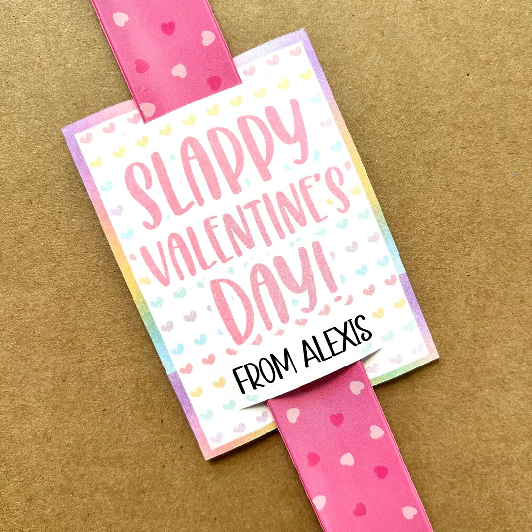 Slappy Valentines Day Slap Bracelets - Etsy