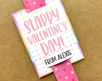 Slappy Valentine's Day Slap Bracelets assembled & Personalized - Etsy