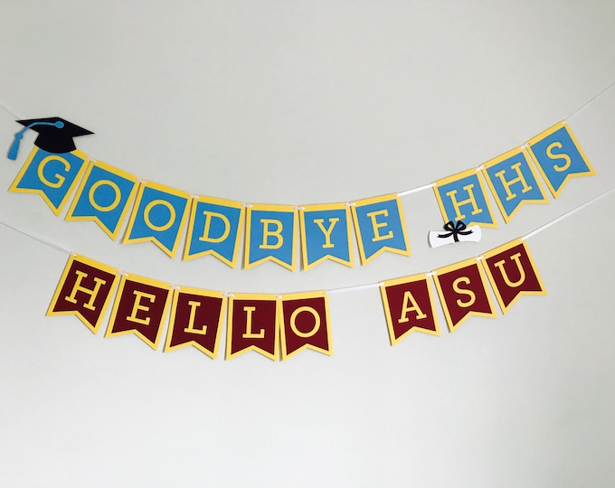 Goodbye High School, Hello College Banner - Etsy