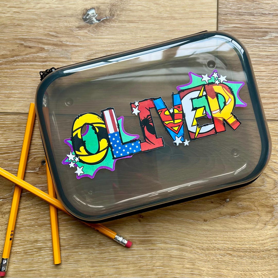Personalized Superhero Pencil Case - Etsy