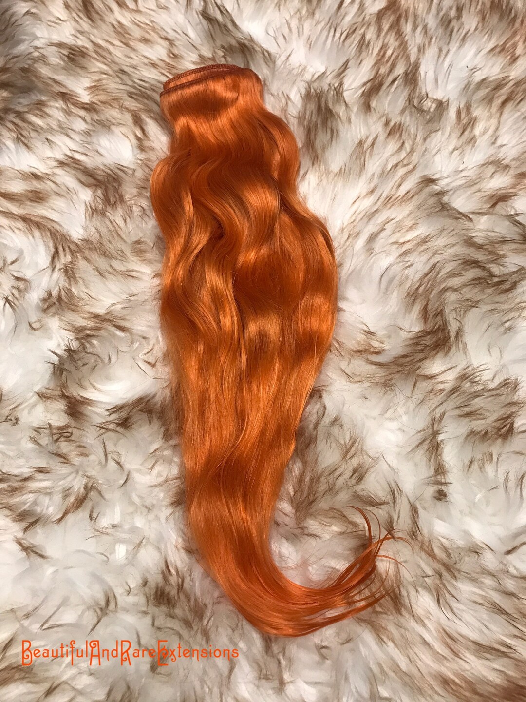 Colored Hair Extensions Orange Hair Extensions Ginger Orange - Etsy