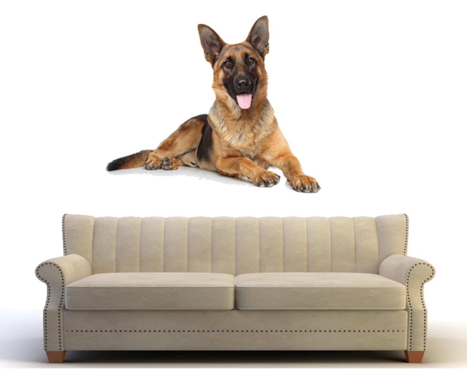 German Shepherd Dog Wall Decal Nursery Decor, Dog Wall Sticker ...