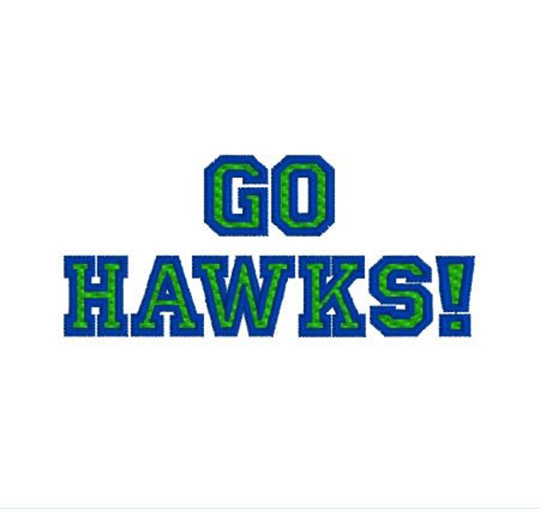 Embroidery Design Pattern Seattle Seahawks, Go Hawks! for 12th Man ...