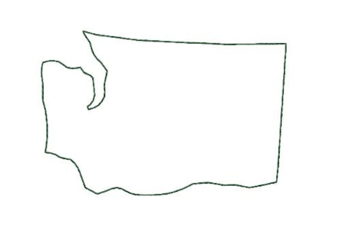 Embroidery Design WASHINGTON State 3 Files applique Triple - Etsy
