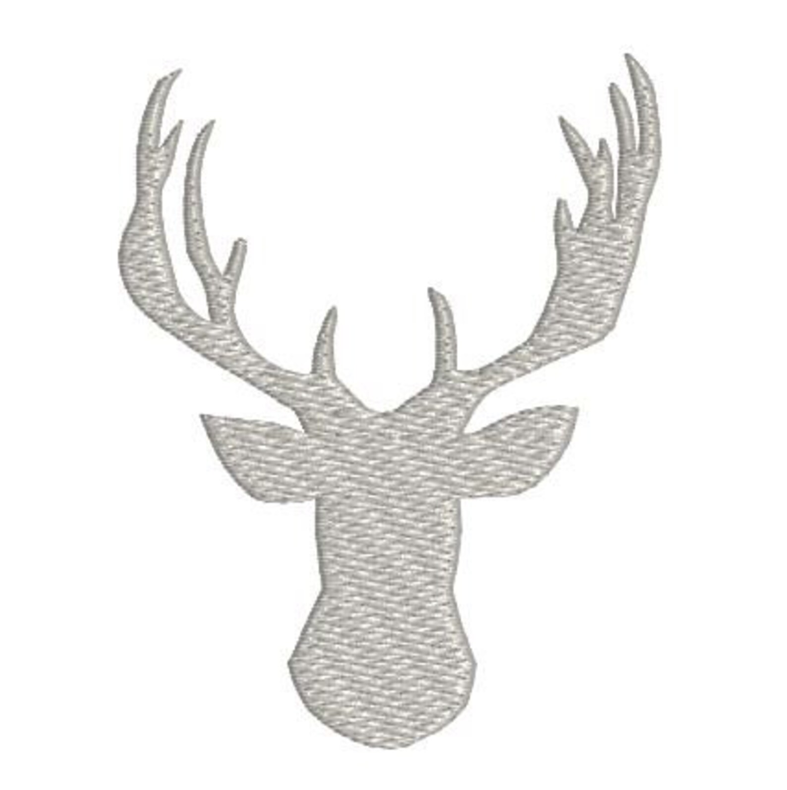 Machine Embroidery Deer and Antler Collection Filled Outline | Etsy
