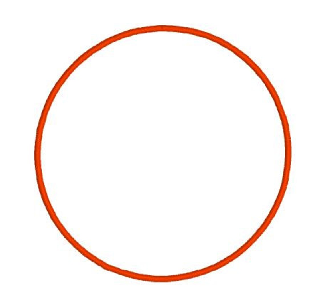 Applique Embroidery Applique Circle Design Pattern Outline (two Satin ...