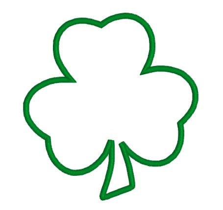 Shamrock Outline In Green