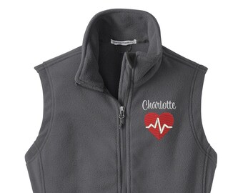 Nurse Puffer Vest Personalized Gifts for Nurses Custom | Etsy