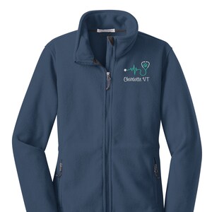 Vet Tech Mid Weight Fleece Jacket, Vet Tech Apparel, Personalized ...