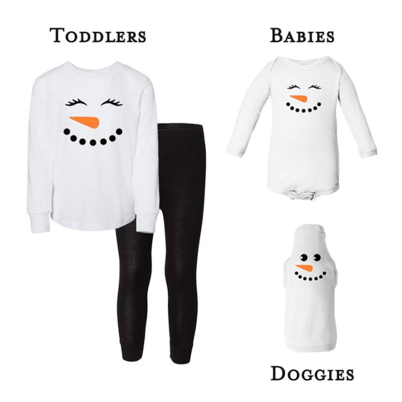 Snowman Pajamas Snowmen Face Pajamas Matching Family | Etsy