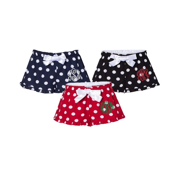 Christmas Boxers for Women Monogrammed Flannel Boxer Shorts | Etsy