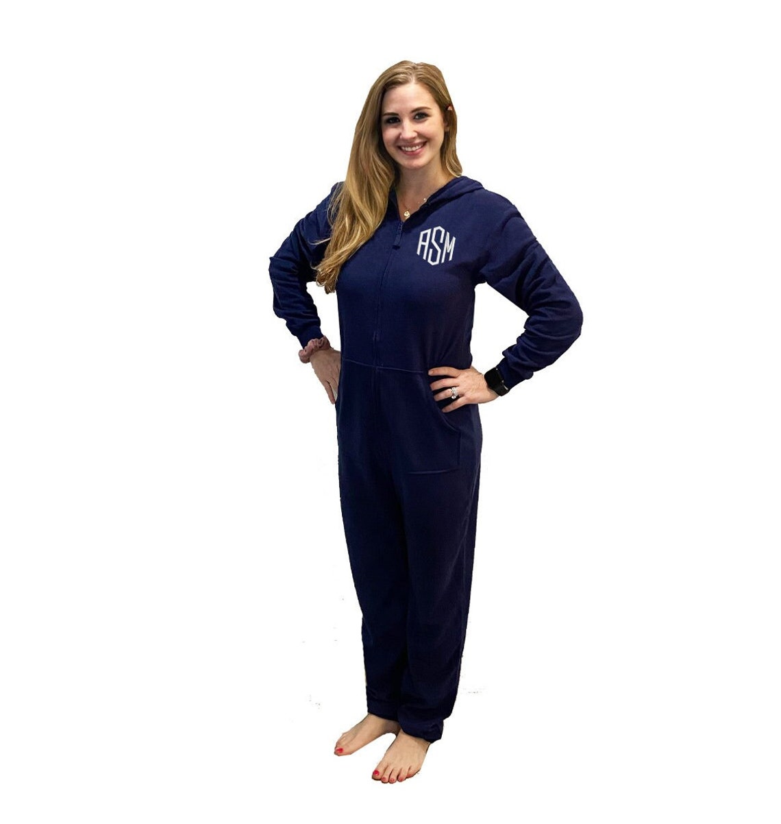 Personalized Onesie, Monogrammed Onesie, Fleece Adult Onesie, Onesie ...