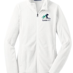 Vet Tech Light Weight Fleece Jacket, Vet Tech Apparel, Personalized ...