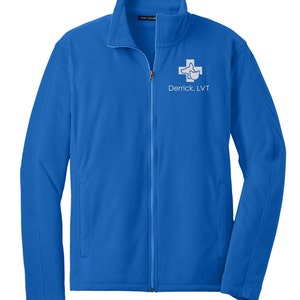 Vet Tech Light Weight Fleece Jacket, Vet Tech Apparel, Personalized ...