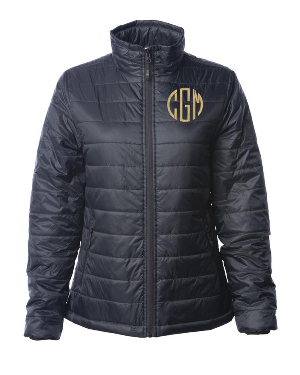 Monogram Womens Jacket Monogram Puffer Jacket Monogram Gifts | Etsy