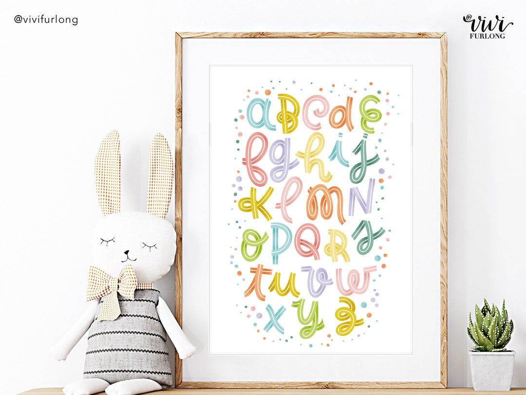 ABC | Lettering Art | Printable | Digital Download | Print | Digital ...
