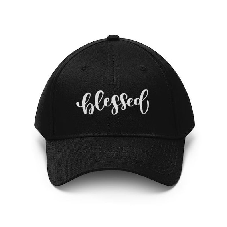 Hand-lettered Blessed Embroidered Hat Cap Christian Hat - Etsy
