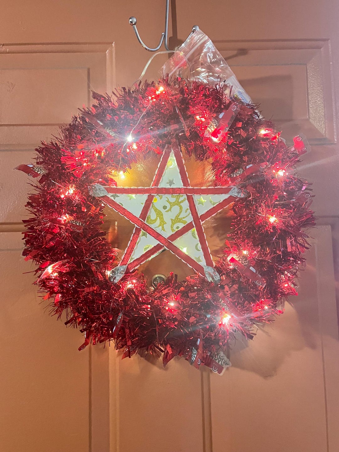 Filipino Parol Star Wreath: Lighted Christmas Garland, 16-inch - Etsy