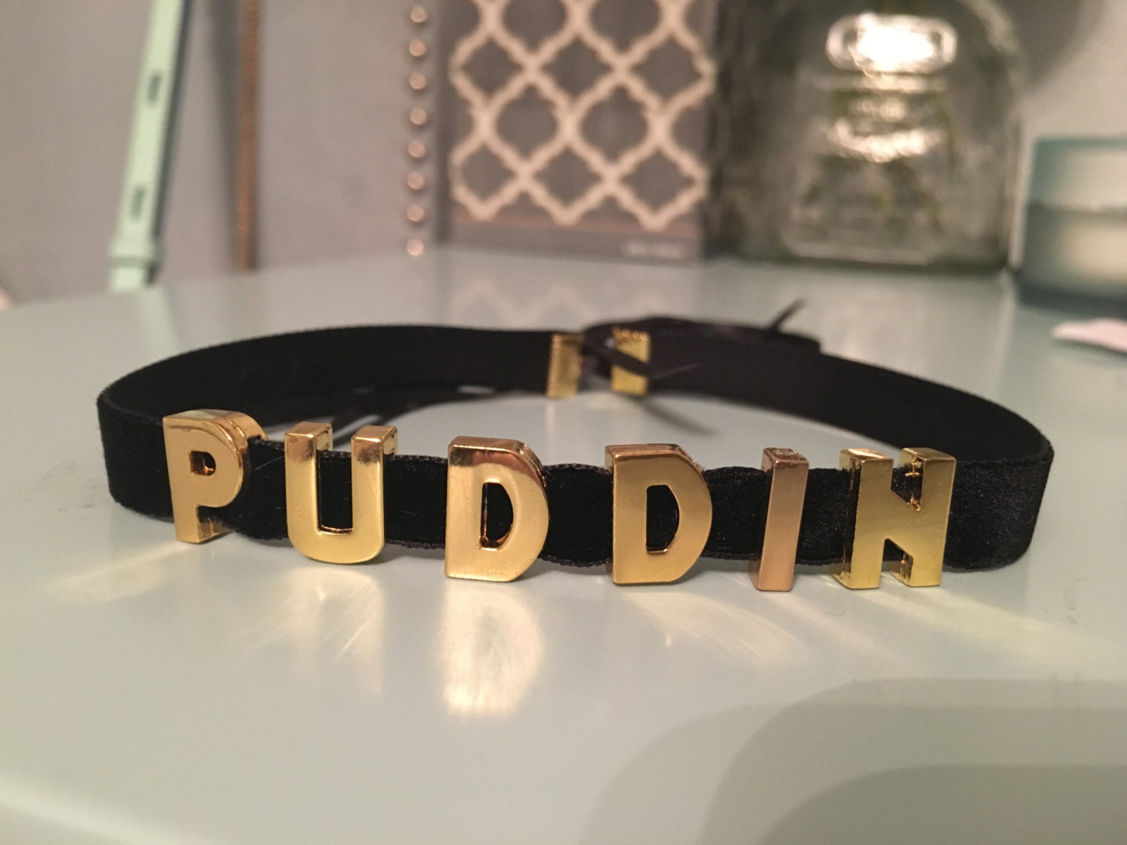 PUDDIN Harley Quinn Choker - Etsy