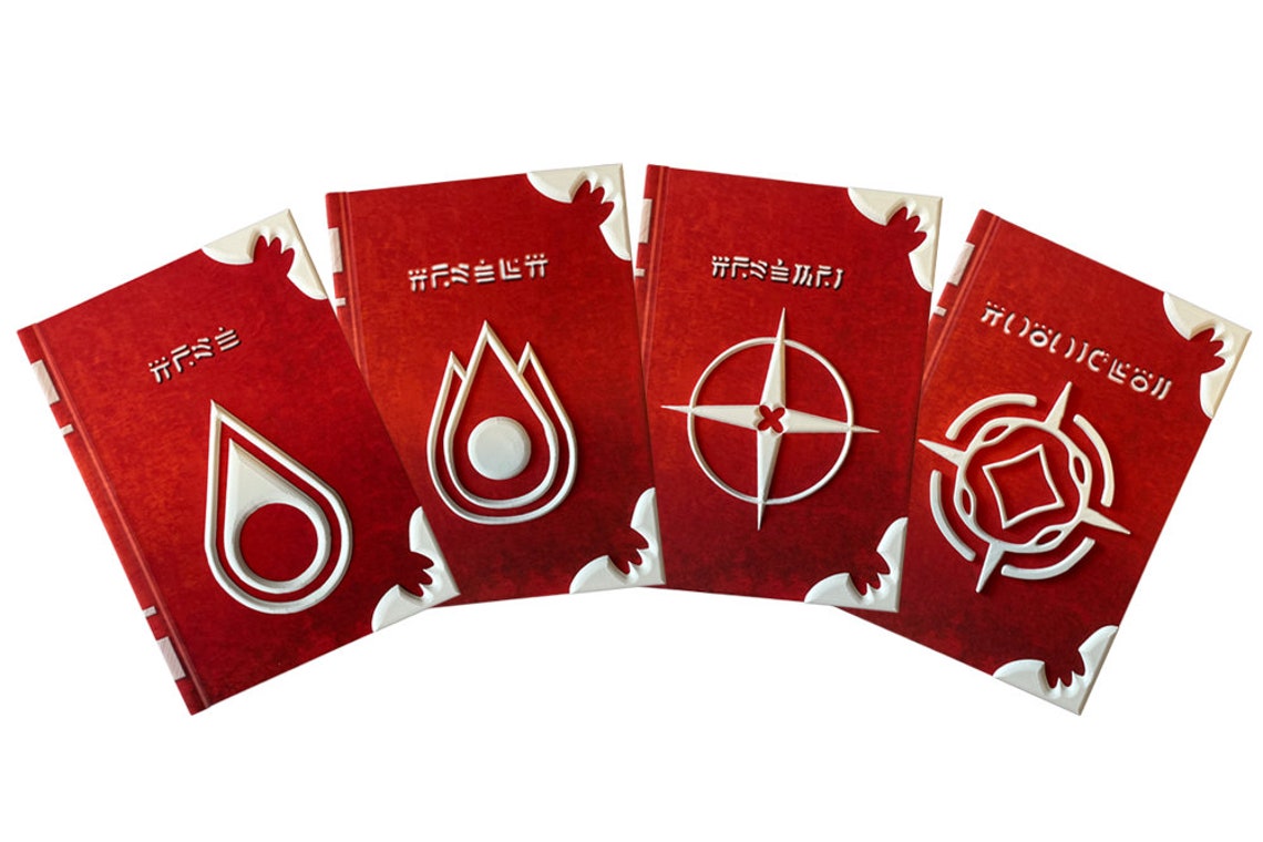 Fan-made 3D Fire Emblem Spell Tomes Fire Elfire Arcfire - Etsy