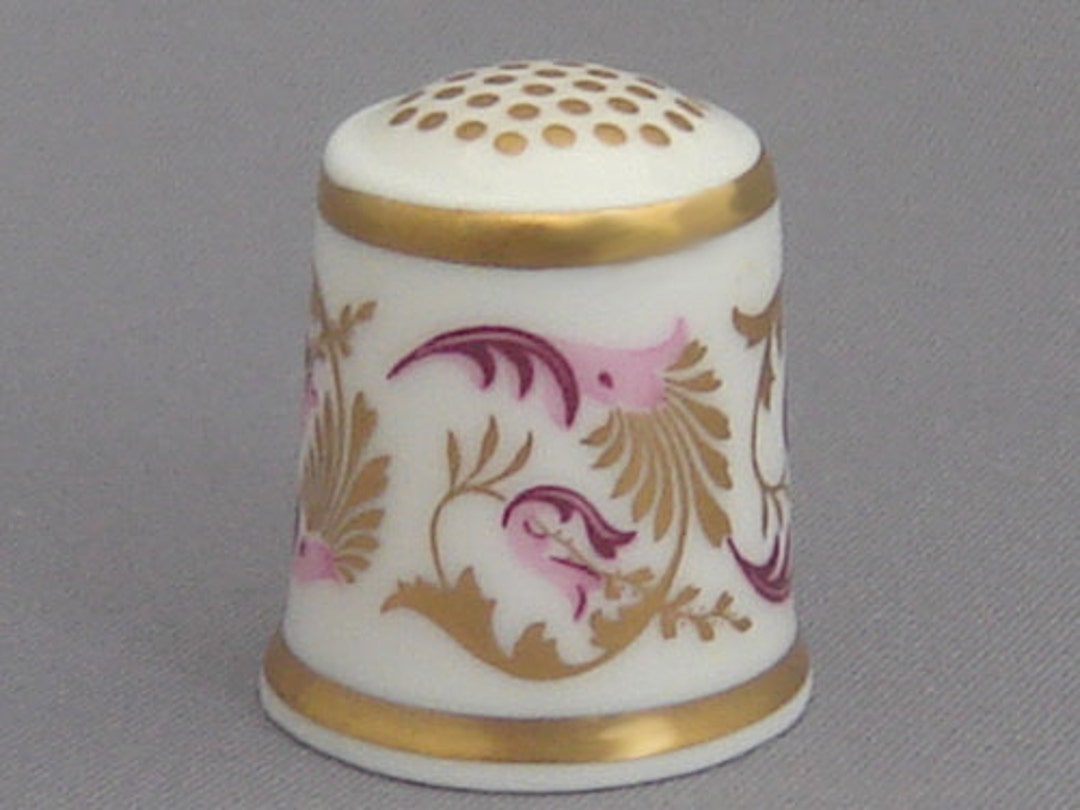 Royal Crown Derby Thimble Purple Scroll - Etsy