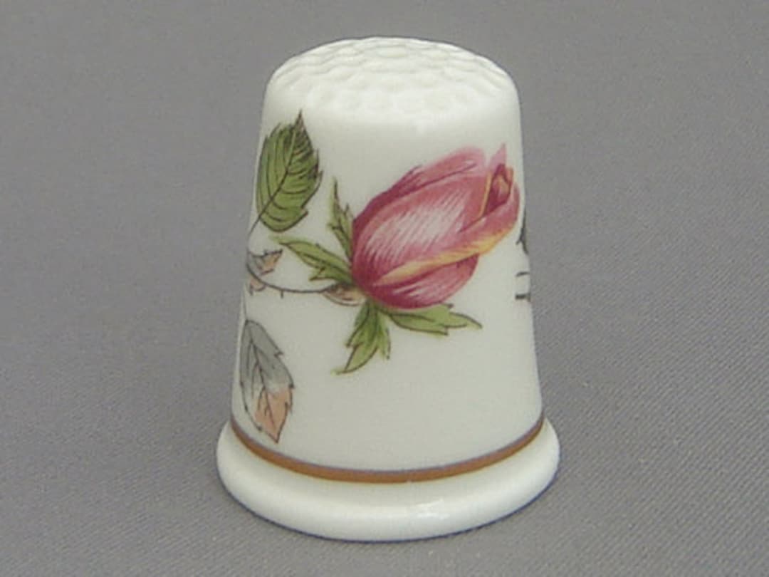 Vale Thimble Pink Roses - Etsy