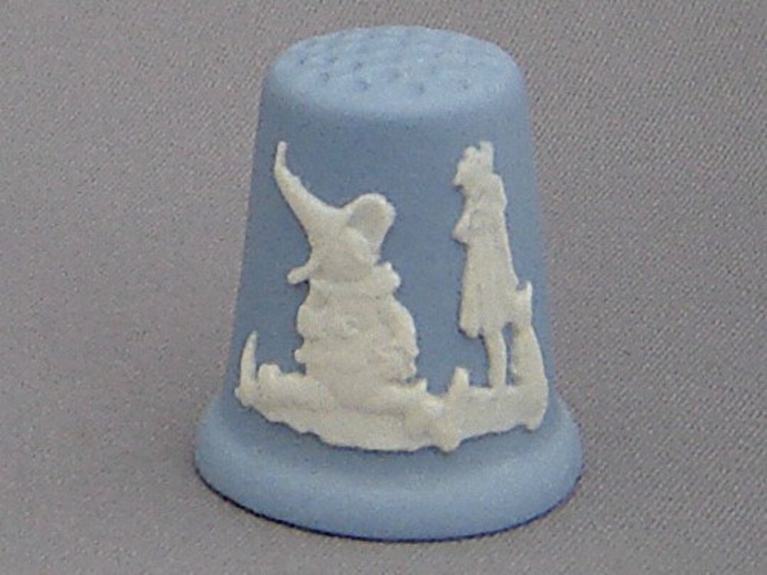 Wedgwood Thimble Fairy Tale, the Wizard of Oz, Blue Jasperware - Etsy