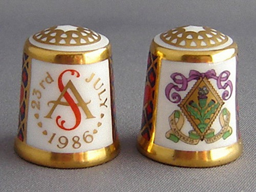 Royal Crown Derby Thimble Sarah Ferguson - Etsy