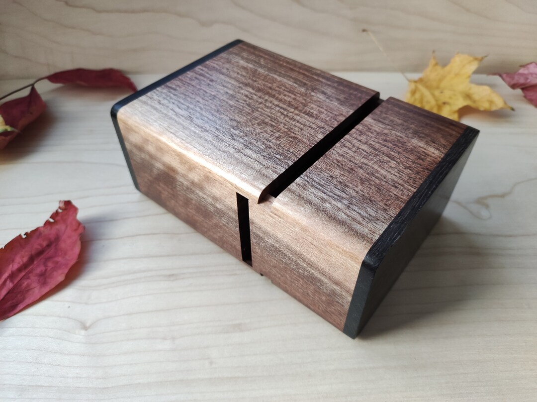 Tarot Box, Walnut & Bog Oak Wood Tarot Card Box - Etsy