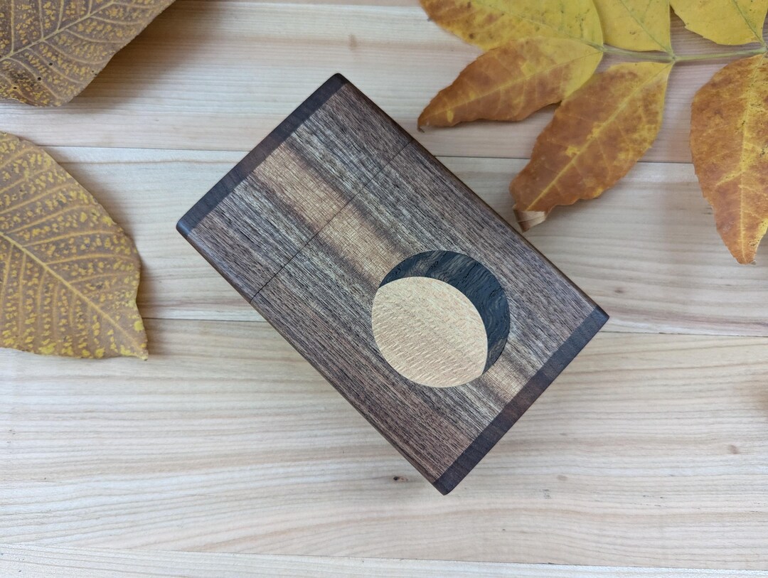 Tarot Box, Walnut Wood Tarot Card Box, Deck Box - Etsy