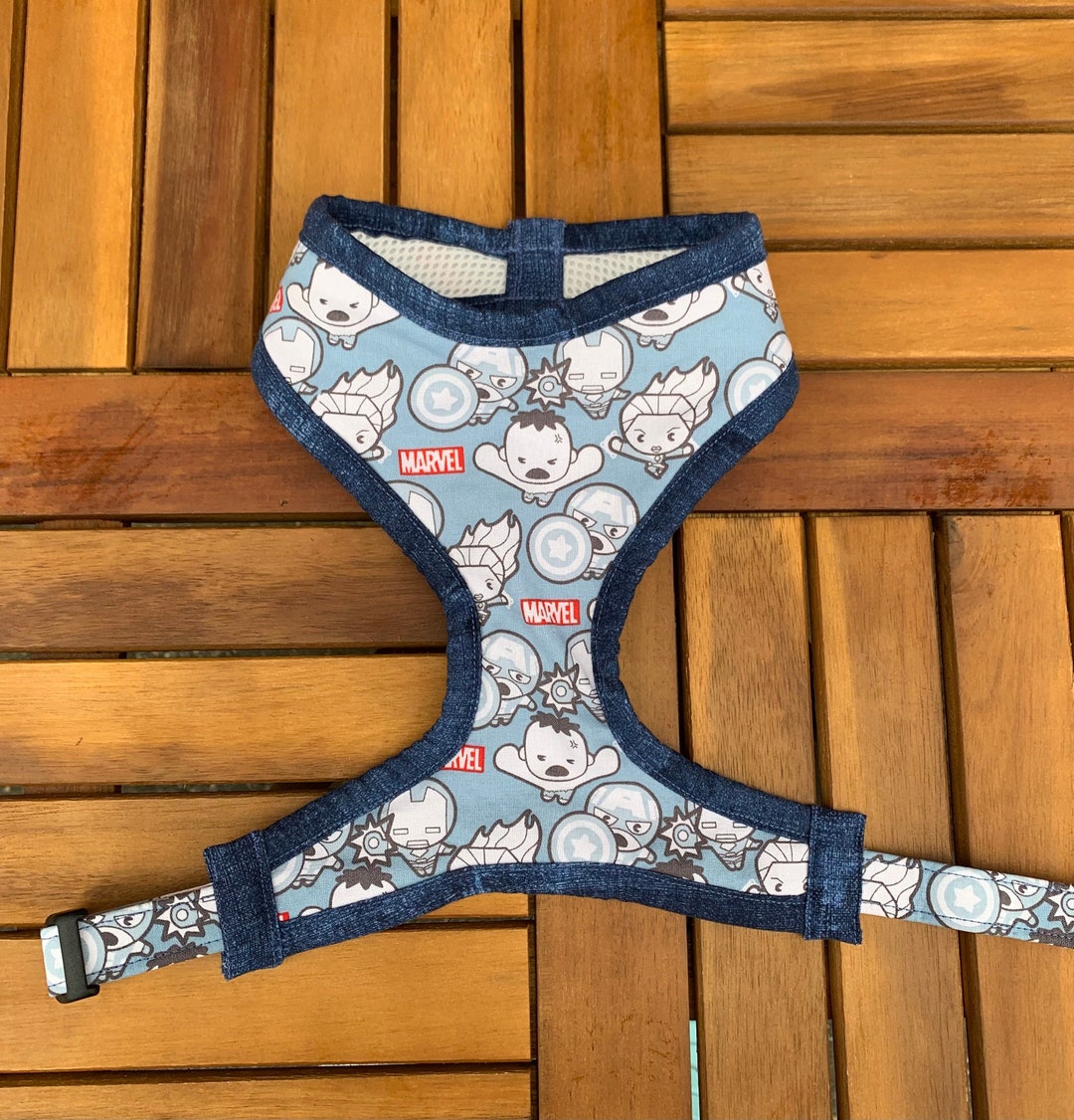 Dog Harness Blue Marvel-inspired Dog Harness Adjustable Dog Harness ...