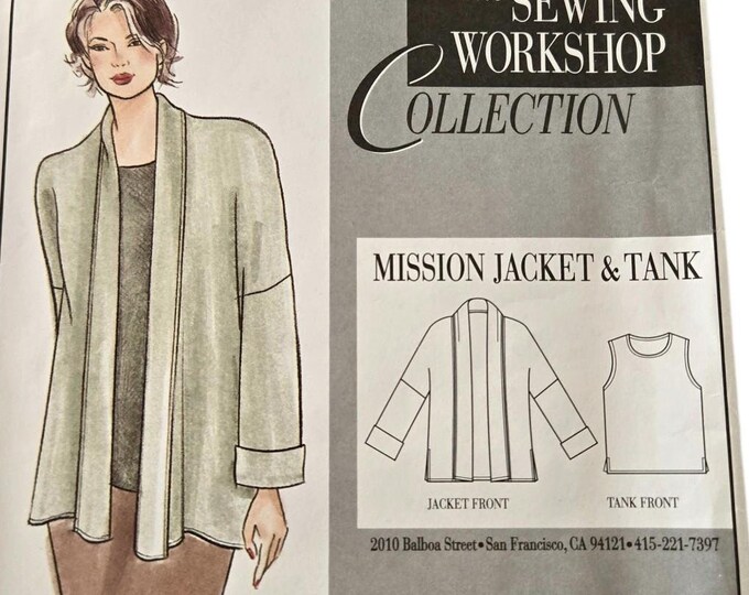 The Sewing Workshop Pattern MISSION JACKET and TANK Womens Size 8 10 12 ...